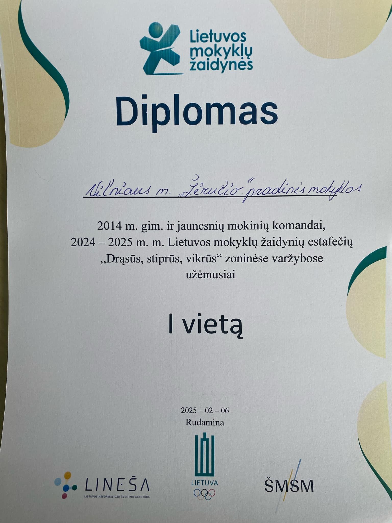 Vilniaus mieste pirmi! – Vilniaus Žėručio pradinė mokykla